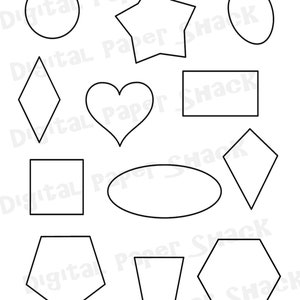 12 Printable Basic Shapes Downloadable Svg, Png, Pdf, Jpg Downloadable ...