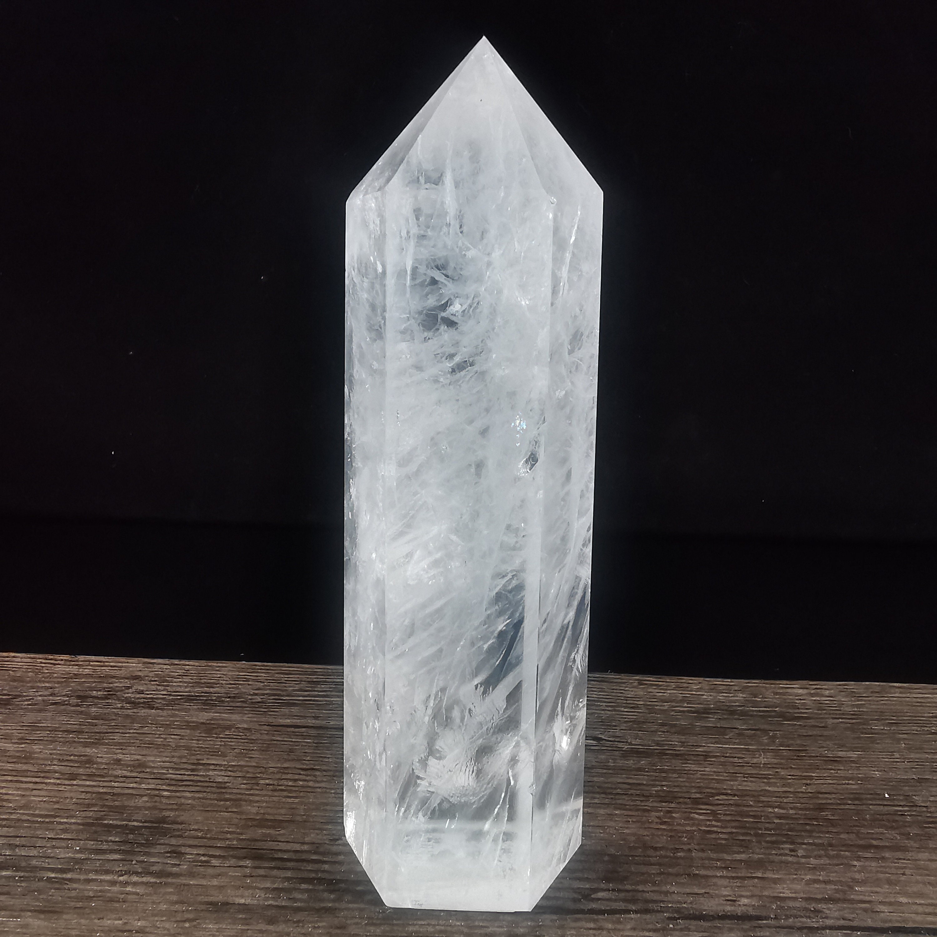 0.478kg Natural White Crystal Tower obelisk quartz crystal | Etsy