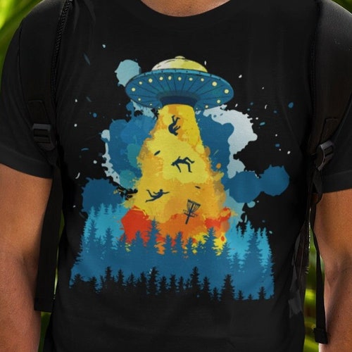 Disc Golf Alien Abduction T-shirt UFO Tee Disc Golf Gift - Etsy