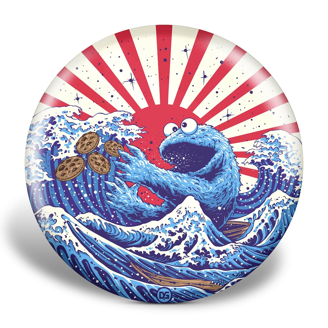 The Cookie Wave Disc Golf Disc, Disc Golf Gift, Frisbee Art, Functional ...