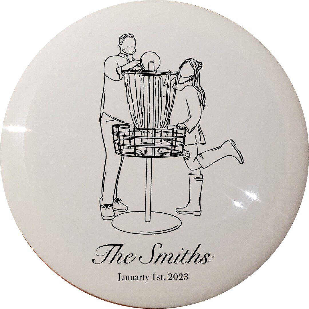 Custom Disc Golf Line Drawing Disc Turn Your Picture Into - Etsy