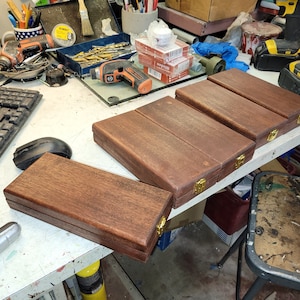 Dexter Blood Slide Box Mahogany - Etsy UK