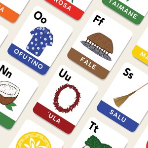 Samoan Learning Cards - Etsy