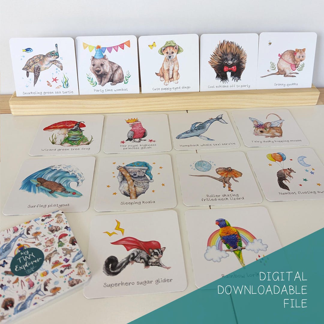 Australian Animal Memory Card Game DIGITAL DOWNLOAD - Etsy