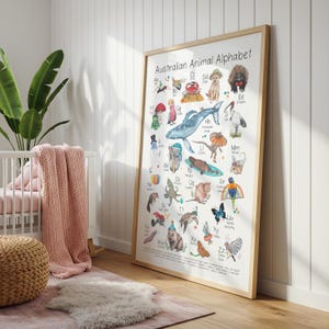 Australian Animal Alphabet Poster DIGITAL DOWNLOAD - Etsy Australia