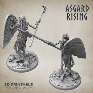 Set of 9 Cursed Draugr Infantry Mini Set Perfect for D&D, Pathfinder ...
