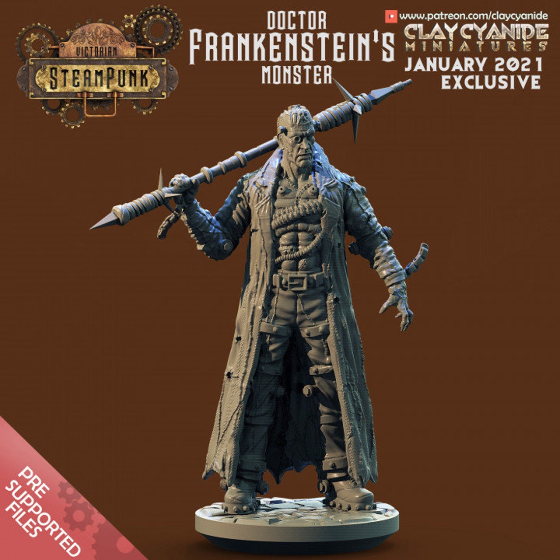 Steampunk Dr Frankenstein's Monster Dnd Pathfinder - Etsy