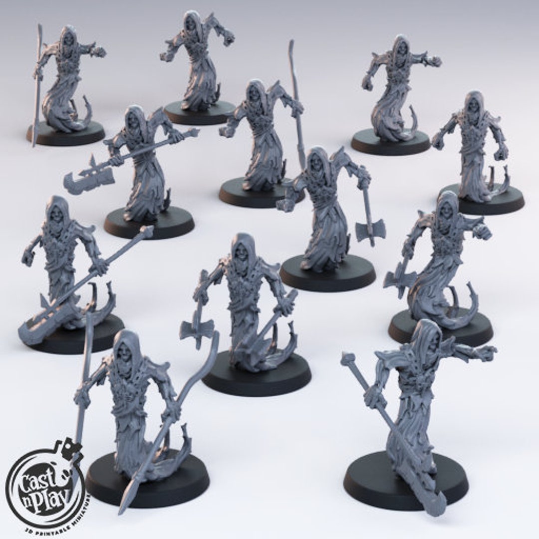 12x Ghost Army 28mm Scale Miniature Pack Perfect for D&D Campaigns ...