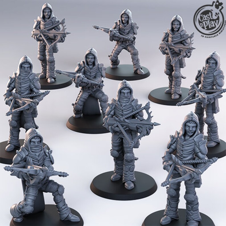 9x Ranger Bandit Brigands Set Perfect for Dnd Adventures, Pathfinder ...
