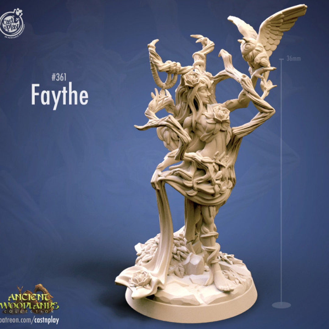 Faythe, Druid Forest Spirit | Dnd | Pathfinder | Sigmar | Frostlands ...