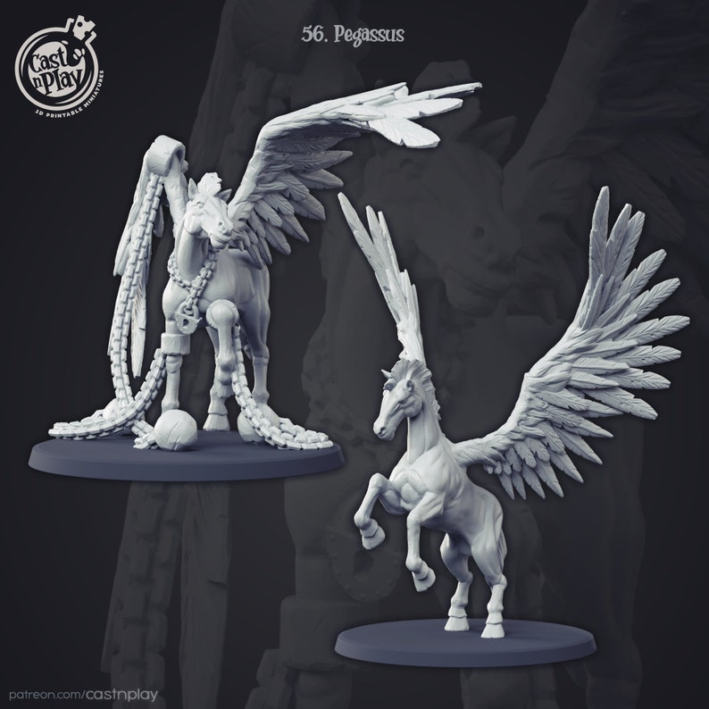 Mythical Pegasus Winged Horse | Dnd | Pathfinder | 9th Age | Gloomhaven ...