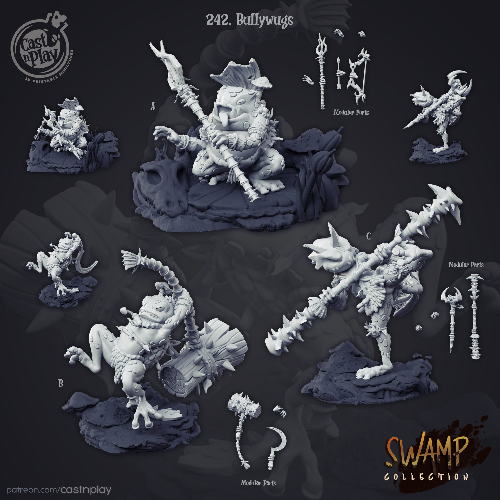 Bullywugs Warrior Frogs Toad Berserkers Dnd Pathfinder - Etsy