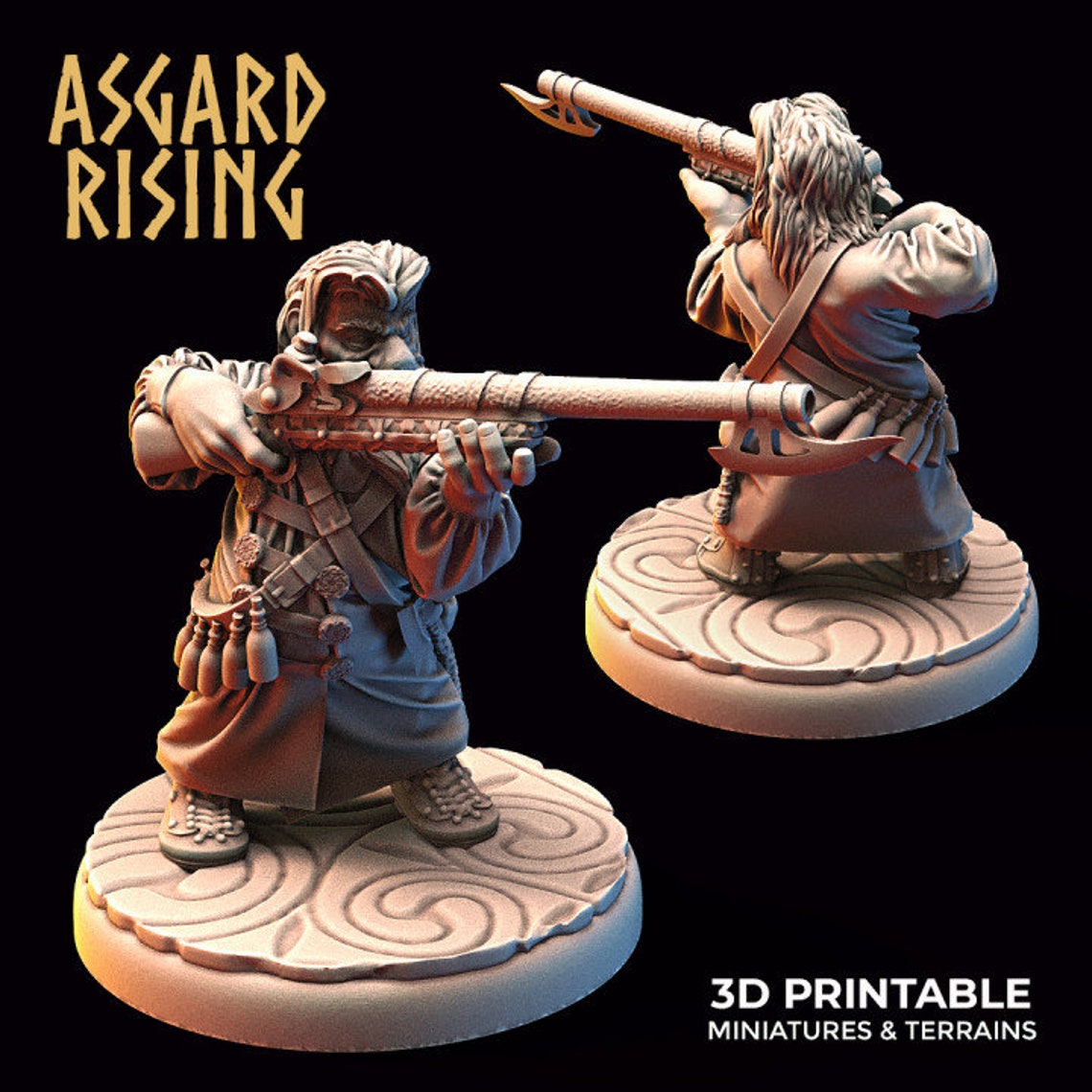 Set of 5x Dwarf Musket Riflemen Soldiers Perfect for D&D - Etsy