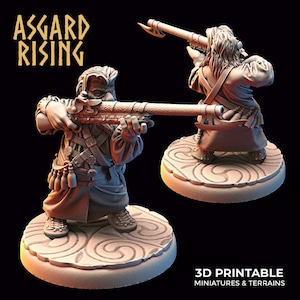 Set of 5x Dwarf Musket Riflemen Soldiers | Perfect for D&D, Pathfinder ...