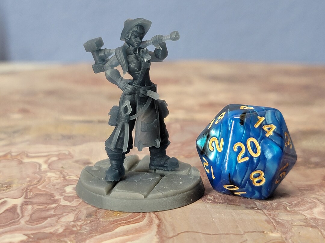 Human Female Blacksmith With Hammer on Shoulder | Castnplay | DND ...