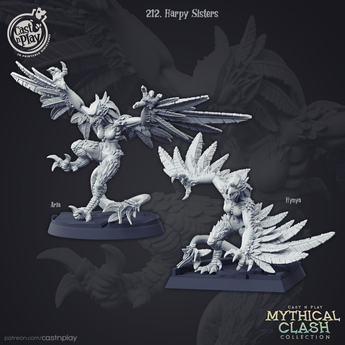Harpy Miniatures | Dnd | Pathfinder | Warforged | 5E | Frosthaven ...