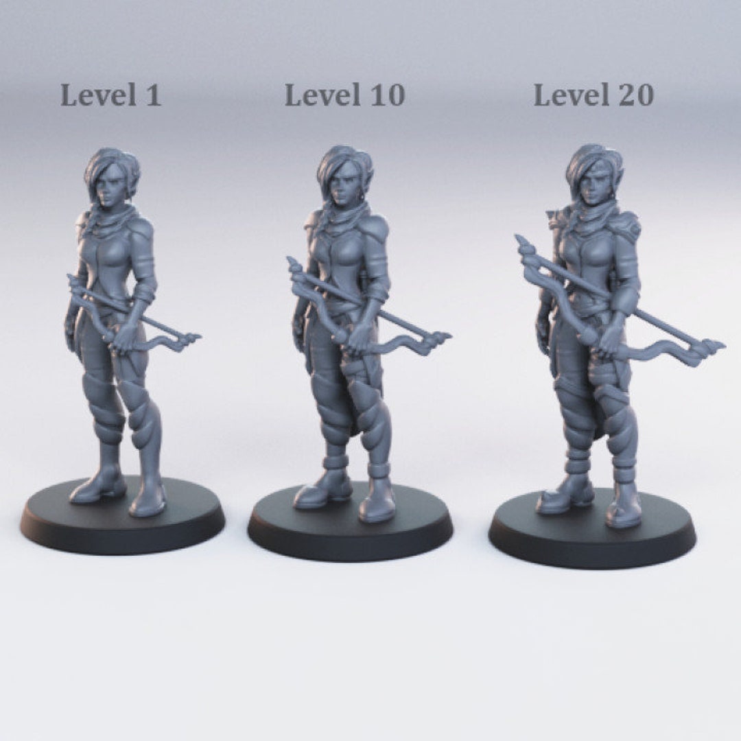 Half Elf Ranger 28mm Scale Miniature for Dnd | Pathfinder | Sigmar ...