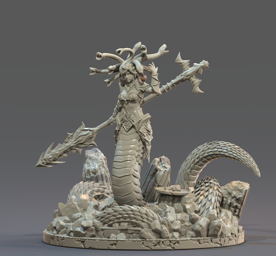 Medusa Greek Mythology Miniature Perfect for D&D Pathfinder - Etsy.de