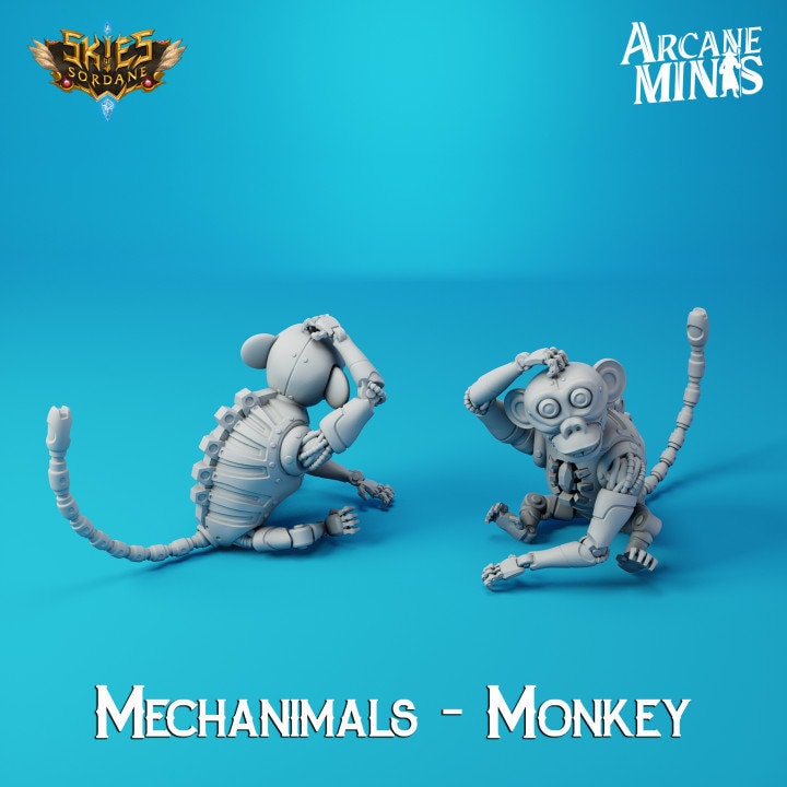 Steampunk Robotic Monkey Mechanimal Perfect for Dnd | Pathfinder ...