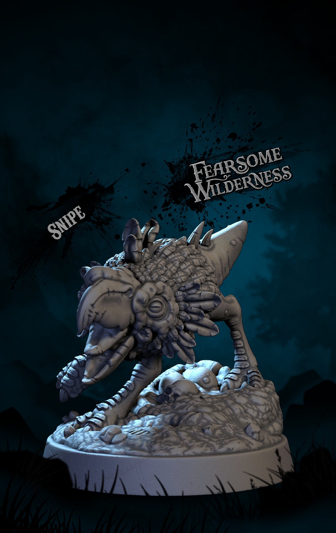 Fearsome Wilderness Critters Snipe Miniature Tabletop Minis Fantasy ...