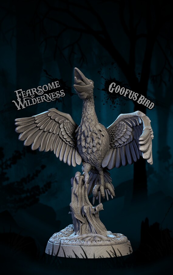 Fearsome Wilderness Critters Goofus Bird Miniature Tabletop - Etsy
