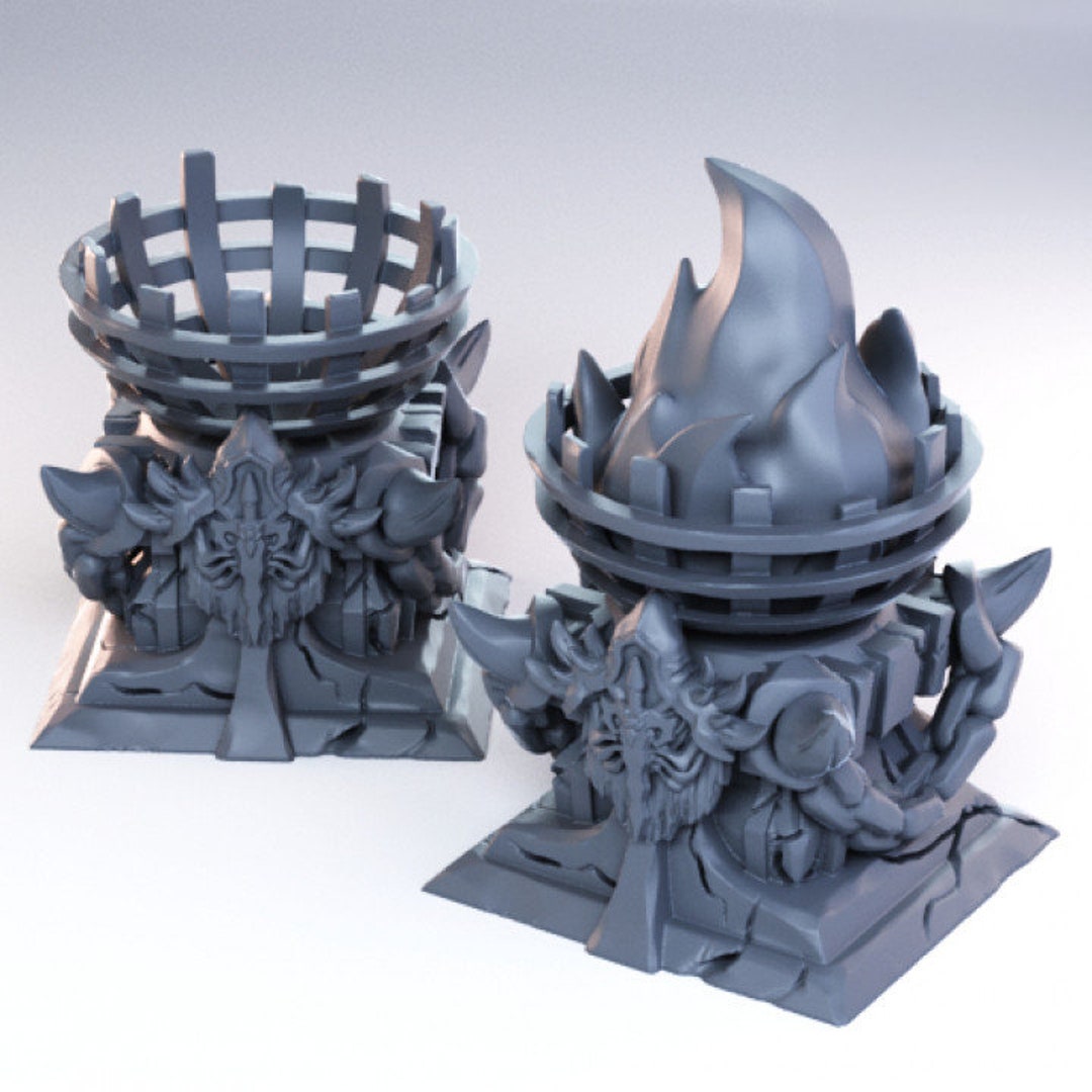 Large Signal Torch for 28mm Miniature Scenery | Perfect for D&D ...