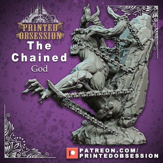 The Chained God Epic End Boss Monster DnD Pathfinder | Etsy