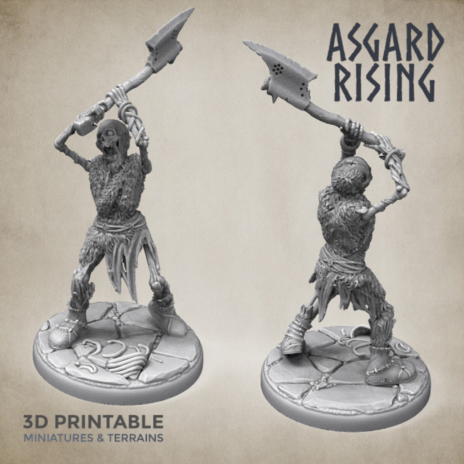 Viking Undead Draugr Skeleton Warrior Dnd Pathfinder - Etsy