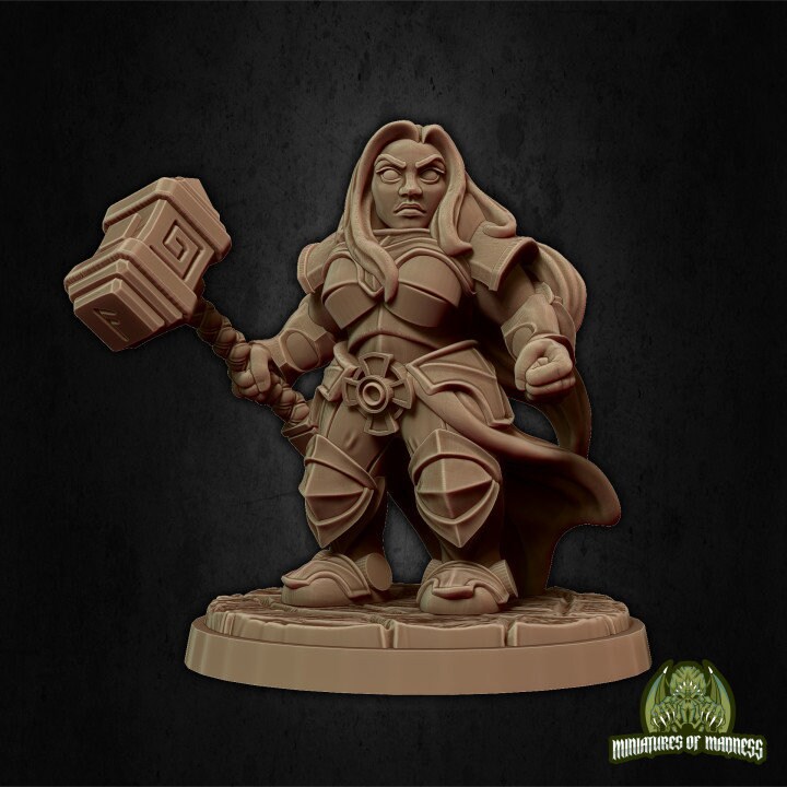Female Dwarf Slayer DnD Pathfinder Tabletop Gaming | Etsy