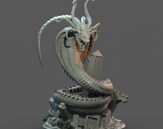 Painted 3D Printed Tiavelor Tyrant God Demon Devil Evil God Miniature ...