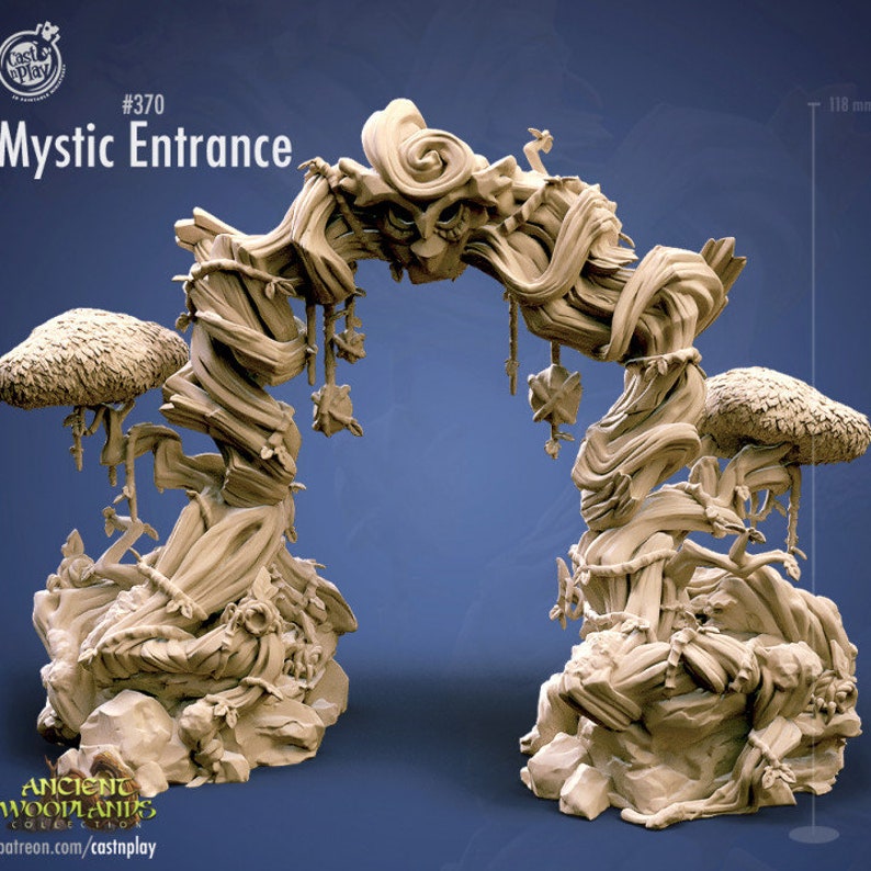 Mystic Forest Gateway Terrain Dnd Pathfinder Sigmar - Etsy