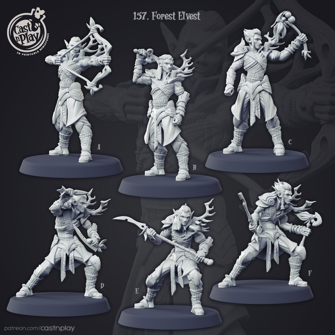 Forest Elf Ranger | Forest Elf Fighers | Dnd | Pathfinder | 9th Age ...