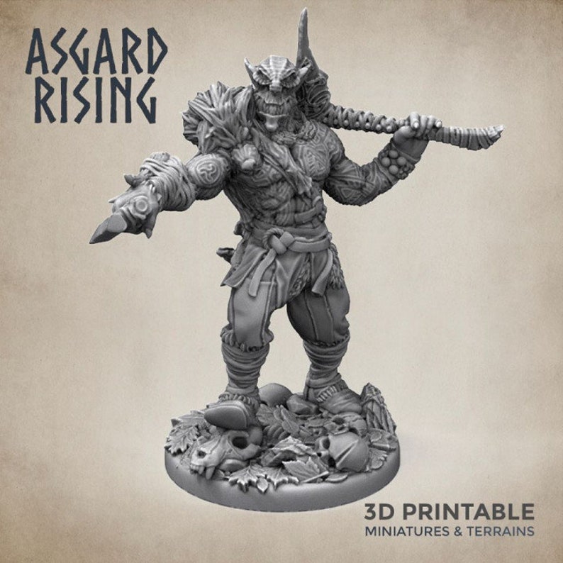 Skoll Hunter Wolf Spirit Beast Miniature Dnd Pathfinder | Etsy