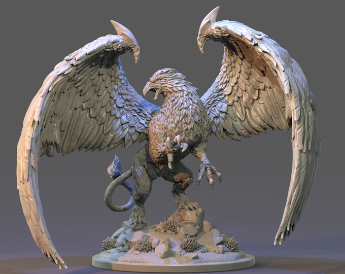 Griffin Miniature Dnd Pathfinder Sigmar Tabletop RPG Miniatures - Etsy