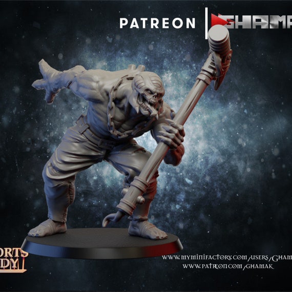 Demonic Zombie Grunt Dnd Pathfinder Sigmar Ghamak | Etsy