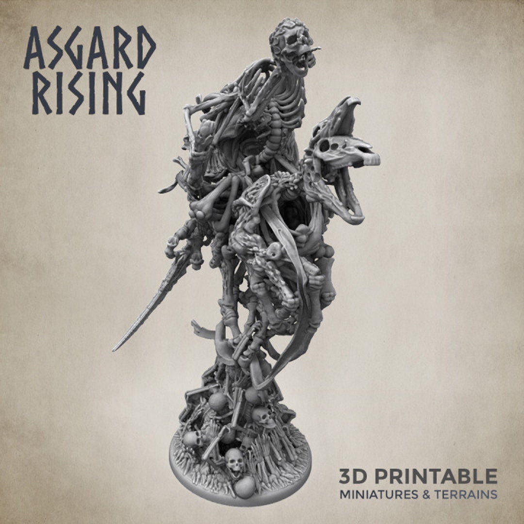 Rider of Death, Grim Reaper Mini Set Perfect for D&D, Pathfinder, 5E ...