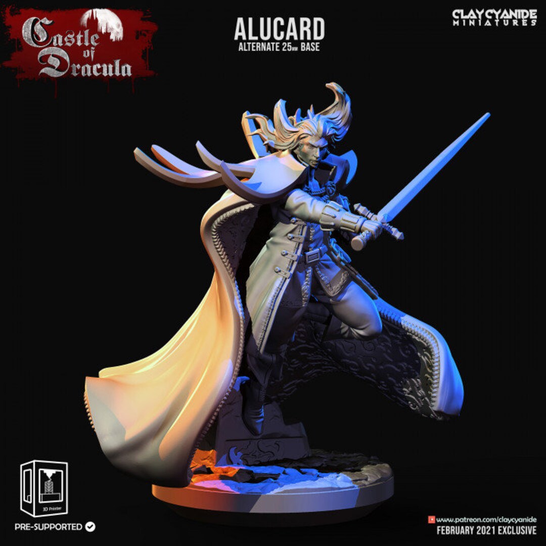 Alucard | Dnd | Pathfinder | Sigmar | Clay Cyanide Miniatures | Fantasy ...