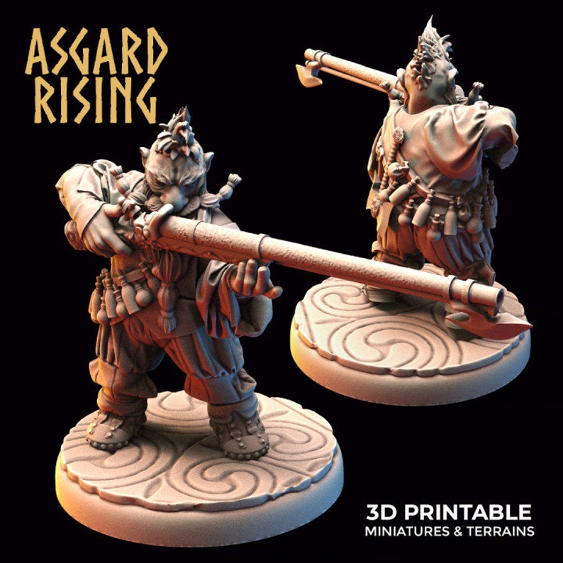 Set of 5x Dwarf Musket Riflemen Soldiers | Perfect for D&D, Pathfinder ...