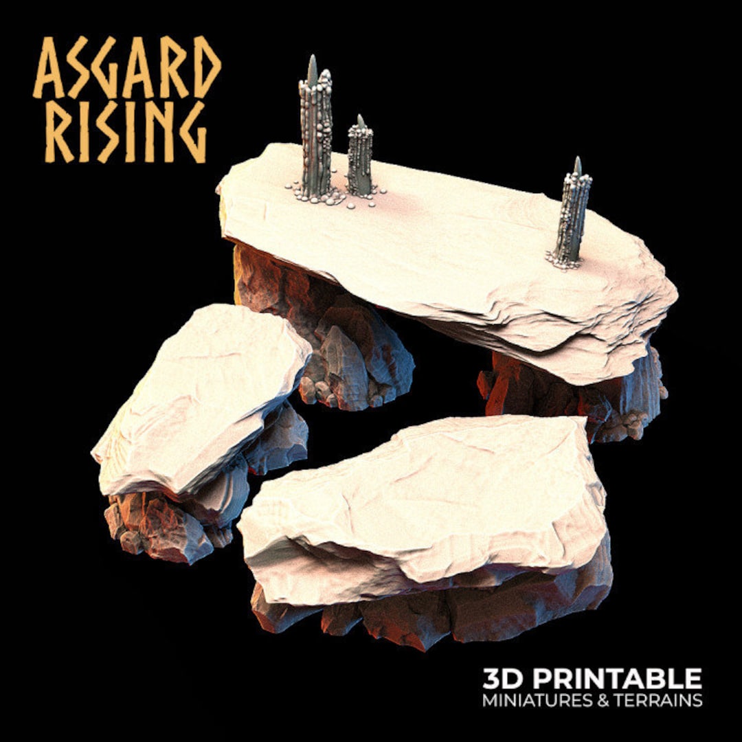 Stone Altar Table Miniature Terrain Set Perfect for D&D, Pathfinder, 5E ...