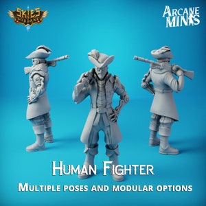 FAST SHIPPING | Human Male Fighter 32mm Scale Miniature | Skies of ...