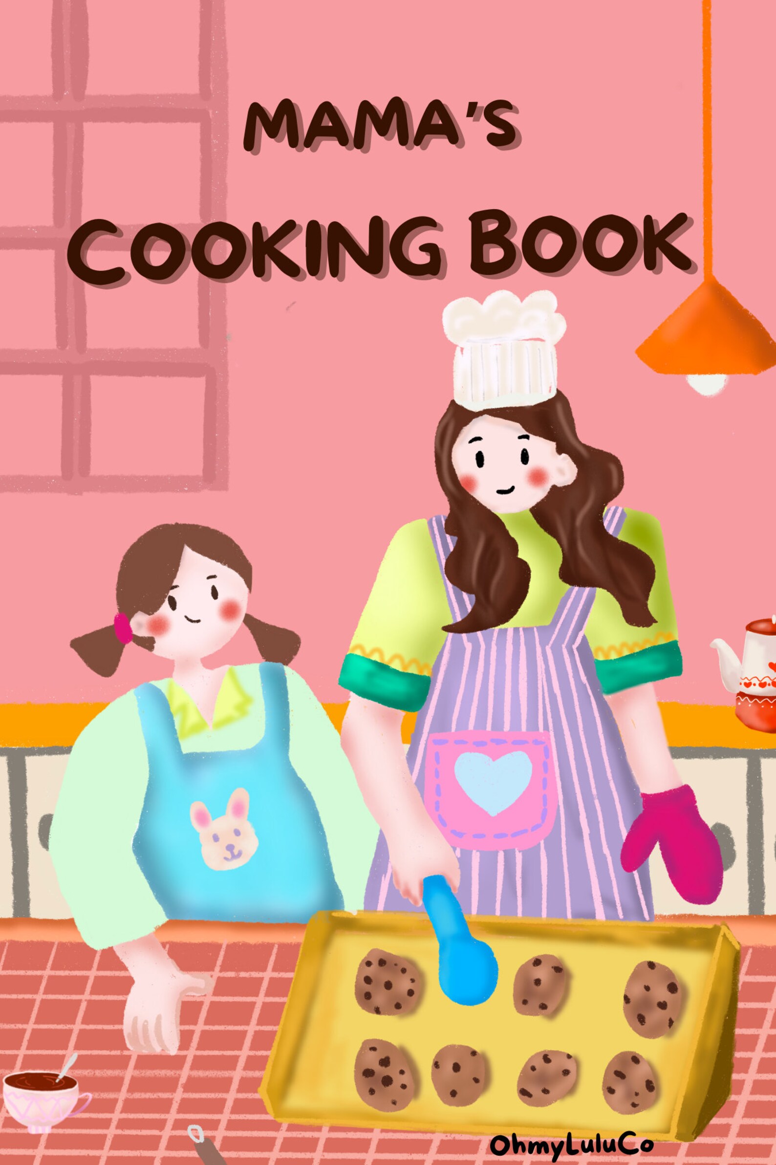 PRINTABLE Mama's Cooking Book Paper Size Journal Recipe Organizer Hand ...