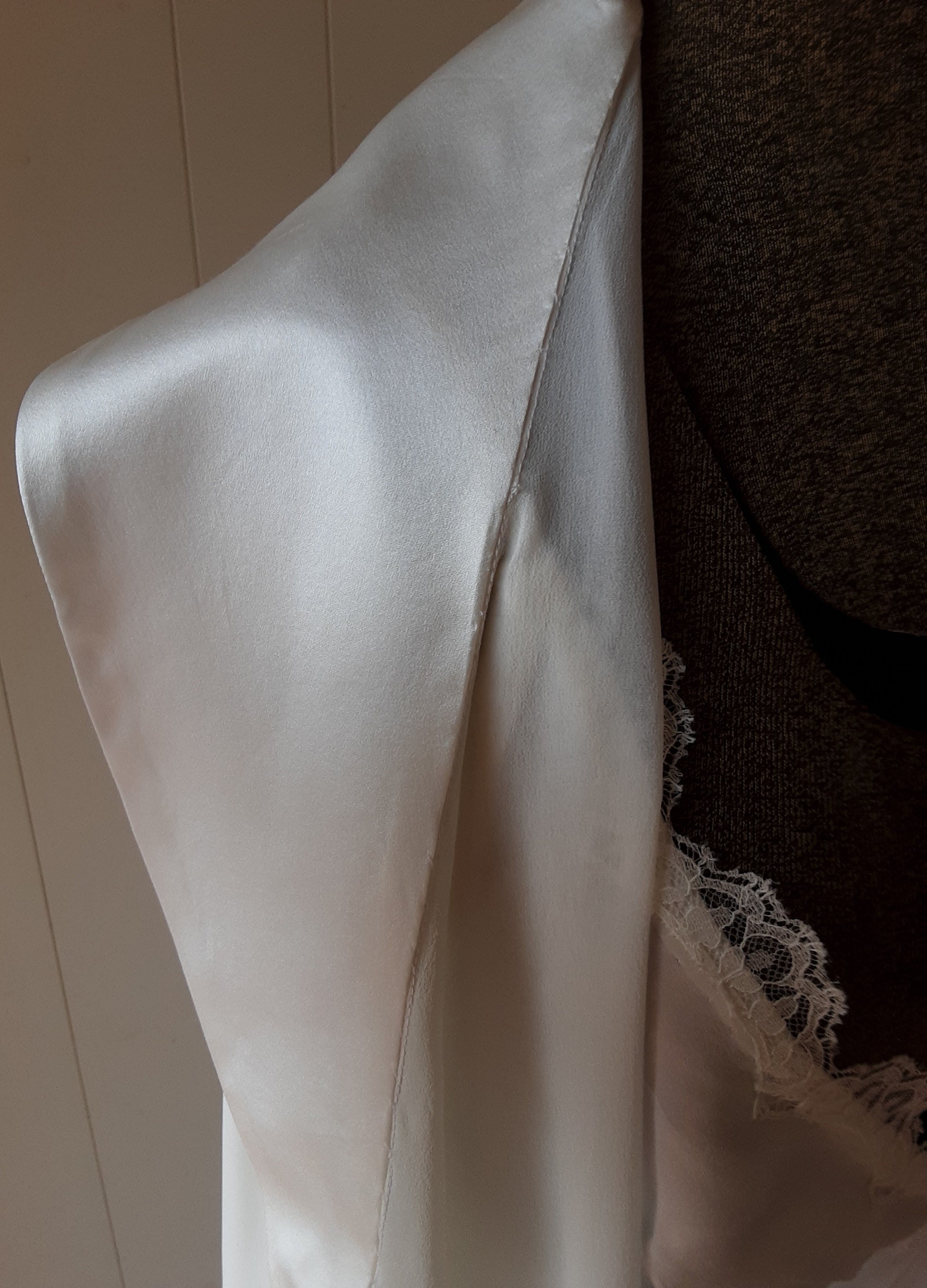 Silk Wedding Trousseau Negligee and Robe Mulberry Silk - Etsy