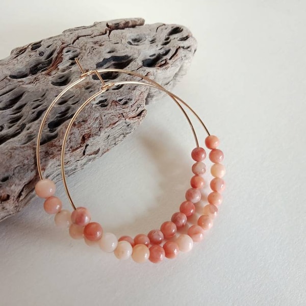 Peach Earrings - Etsy