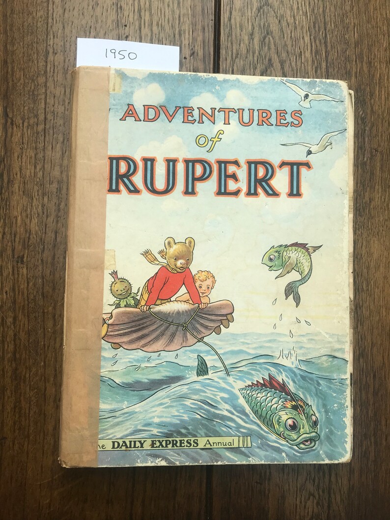 Vintage Collectable Rupert Bear Annuals From the 1940’s, 1950’s and ...