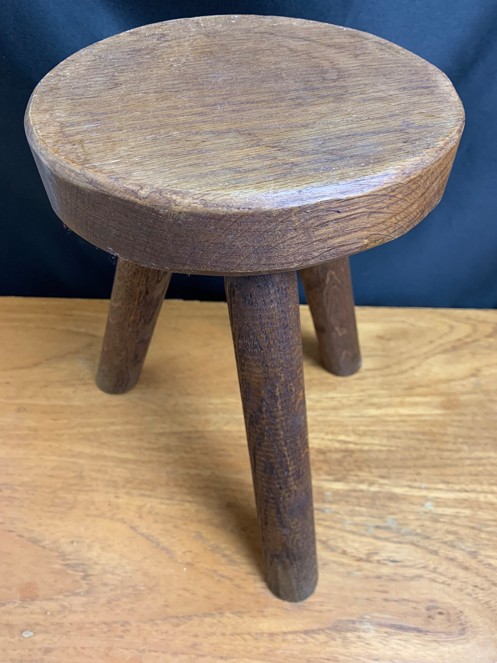 Vintage Three Legged Milking Stool With Round Seat - Etsy UK