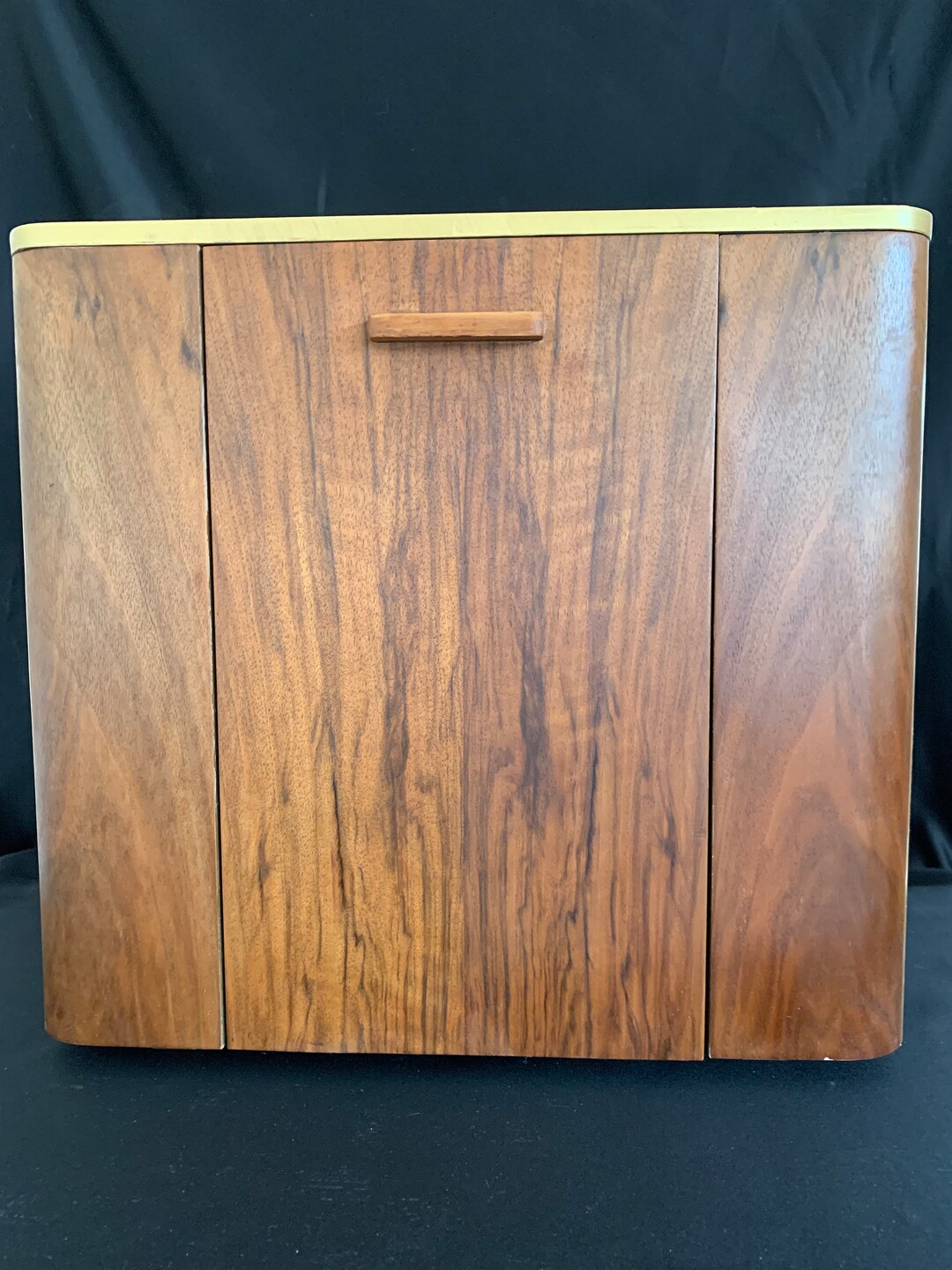 Rare 1940s/50s Utility Period Table Top Cocktail Cabinet With Flame ...