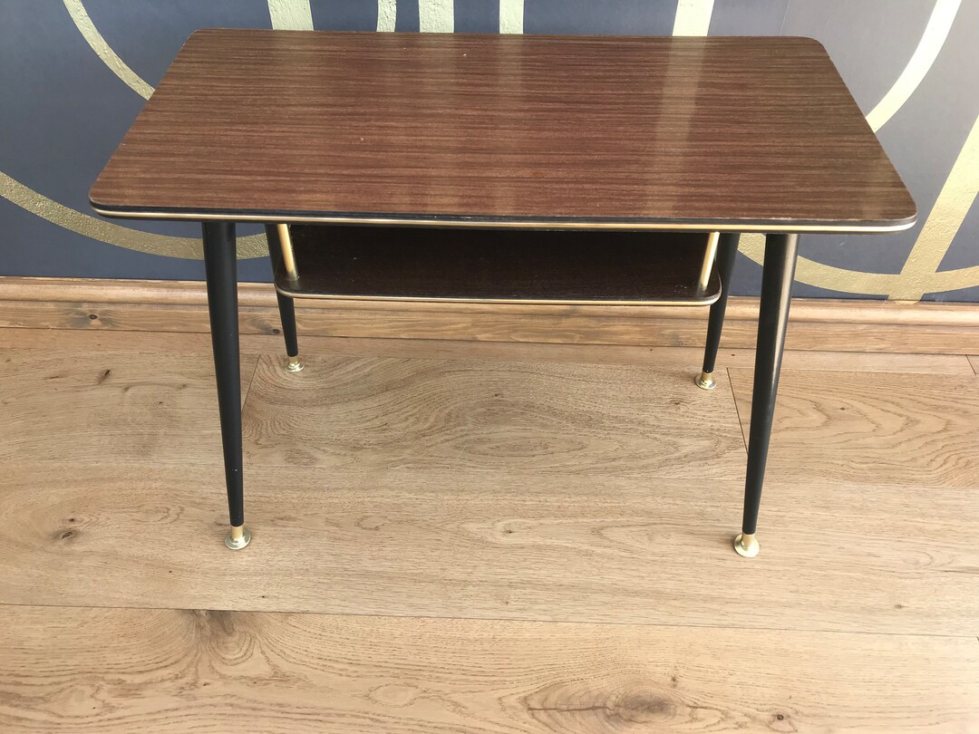 Vintage Two-tier 1970s Formica Top Coffee Table - Etsy