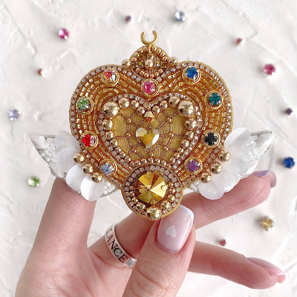 Sailor Moon Brooch Pin Eternal Moon Article Brooch Sailor Etsy