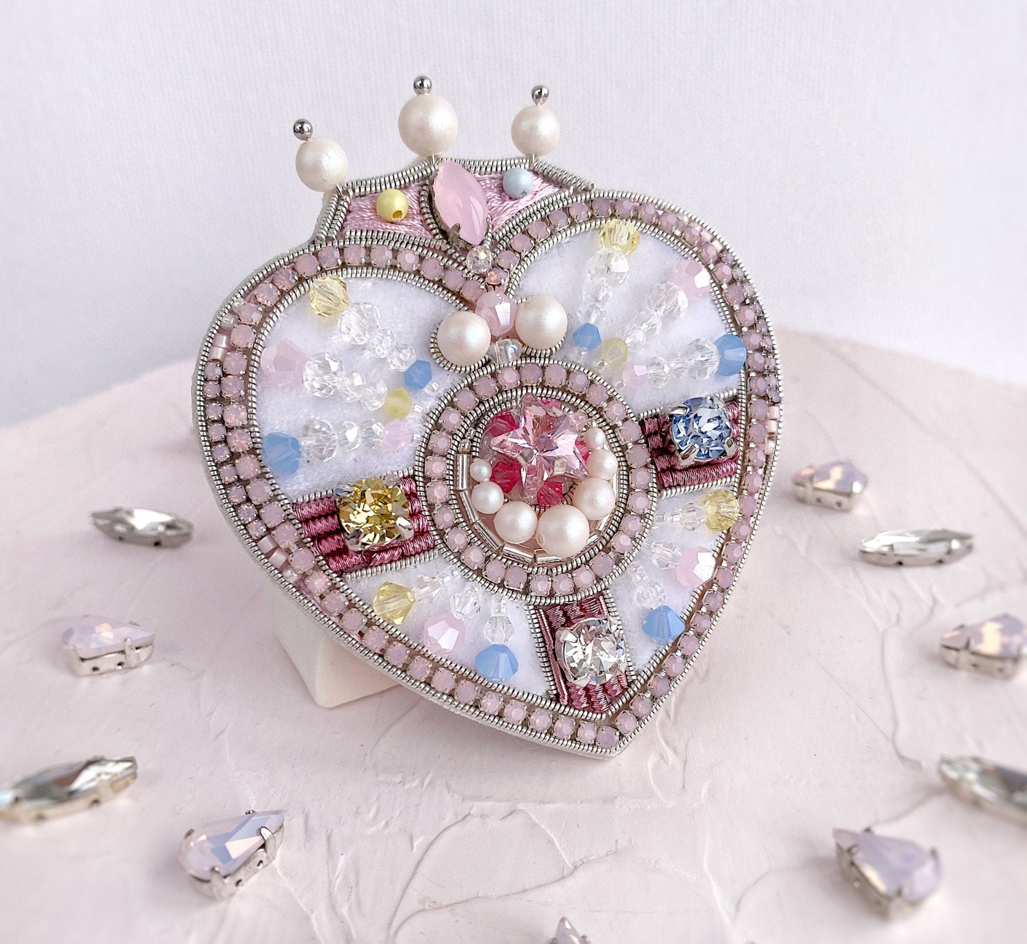 Sailor Moon Jewelry Brooch Sailormoon Anime Jewelry Beaded Etsy