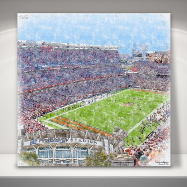 Cleveland Browns Stadium Wall Art - Etsy